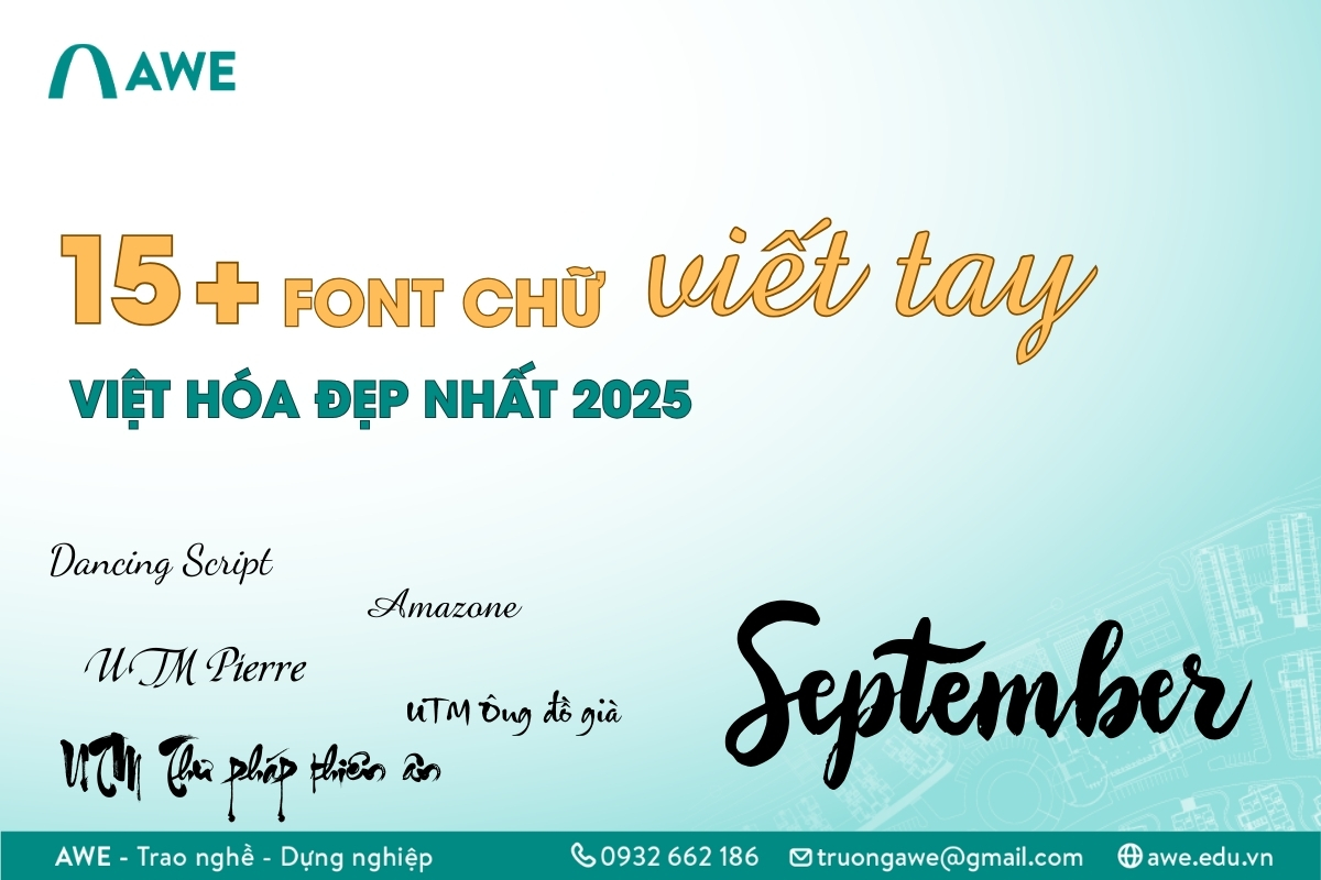 Gợi ý 15+ font chữ viết tay Việt hóa đẹp nhất năm 2025